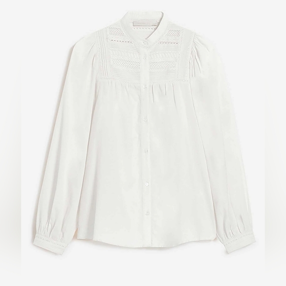 Vanessa Bruno | Tops | Vanessa Bruno Valdo Blouse Lace Button Down Off White 34 | Poshmark